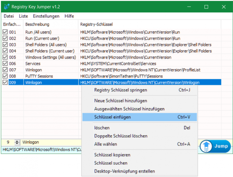 Registry Key Jumper Tool - UNBLOG Tutorials