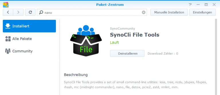 How To Install Nano Editor On Synology Nas Unblog Tutorials