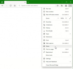 Share Edge Browser Link via Email - UNBLOG Tutorials