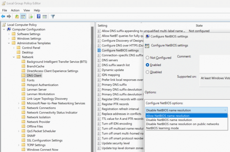 Microsoft Windows replaces netbios with mDNS - UNBLOG Tutorials