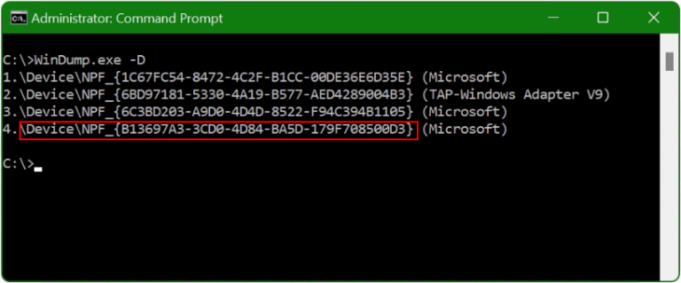 windump network packet monitoring - UNBLOG Tutorials