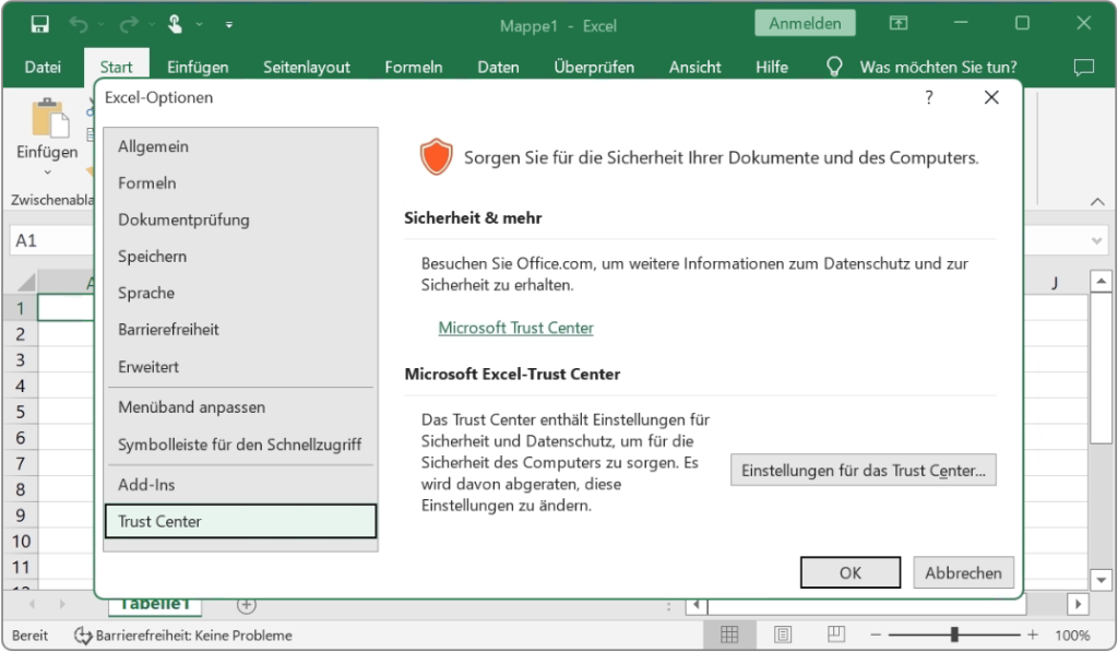 Microsoft hat die Ausführung von Makros blockiert - UNBLOG Tutorials