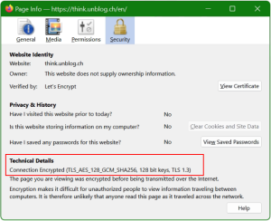 How to Check Cipher used by HTTPS Connection - UNBLOG Tutorials