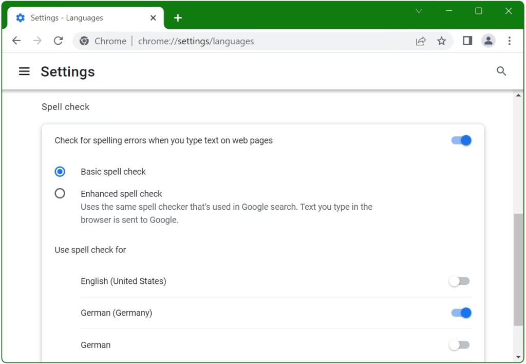 Cloud spell checking in Edge and Chrome - UNBLOG Tutorials